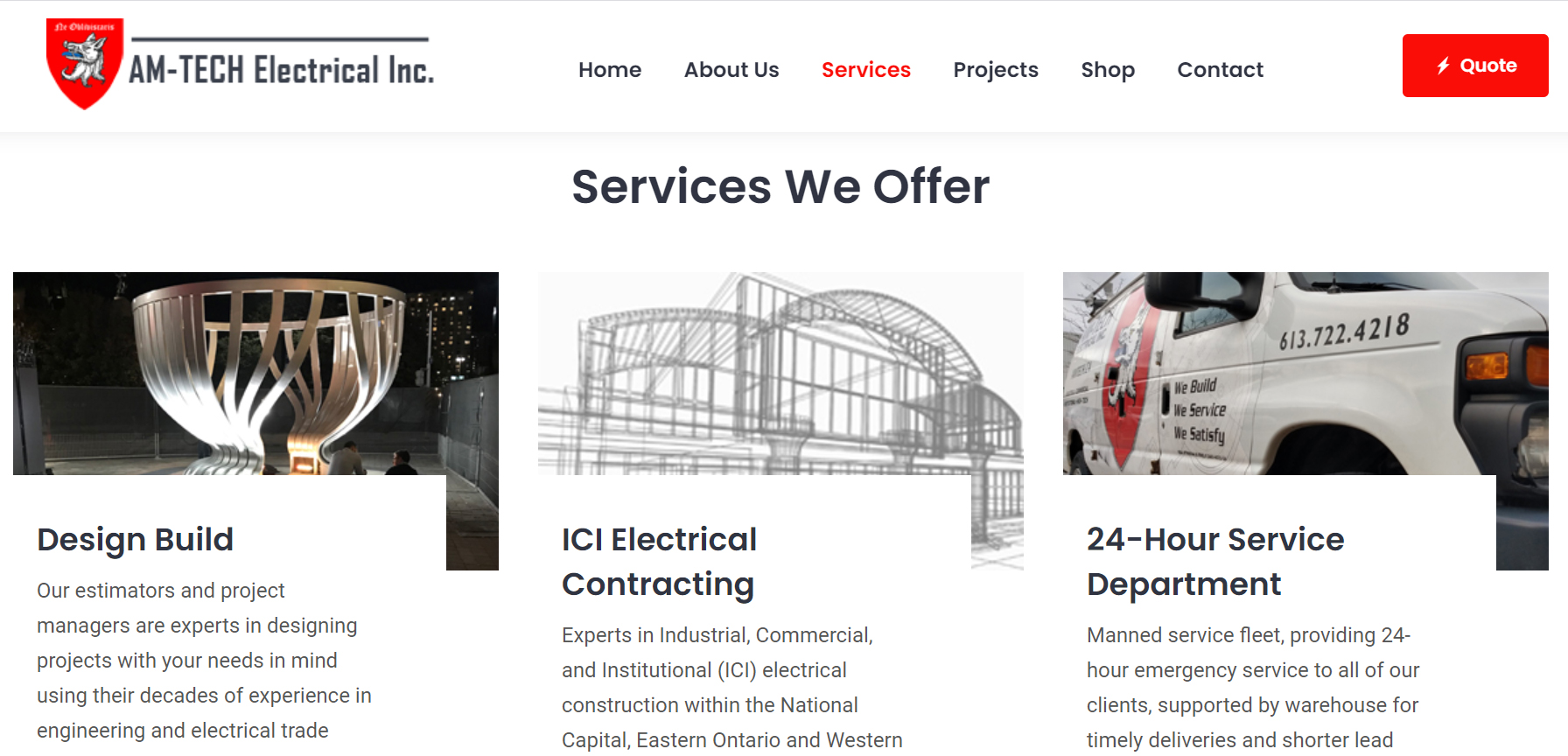 AM-TECH Electrical: Website Reconstruction - Thomas Charky